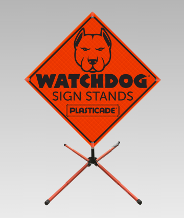 Watchdog Compact Springless Sign Stand – Ultimate Tool & Safety